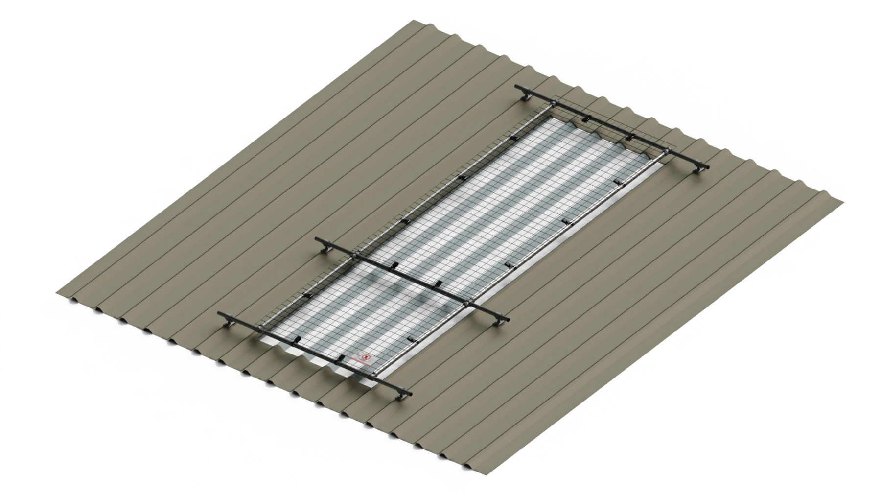 1m wide standard light cover (with extension options) - Skylight fall ...