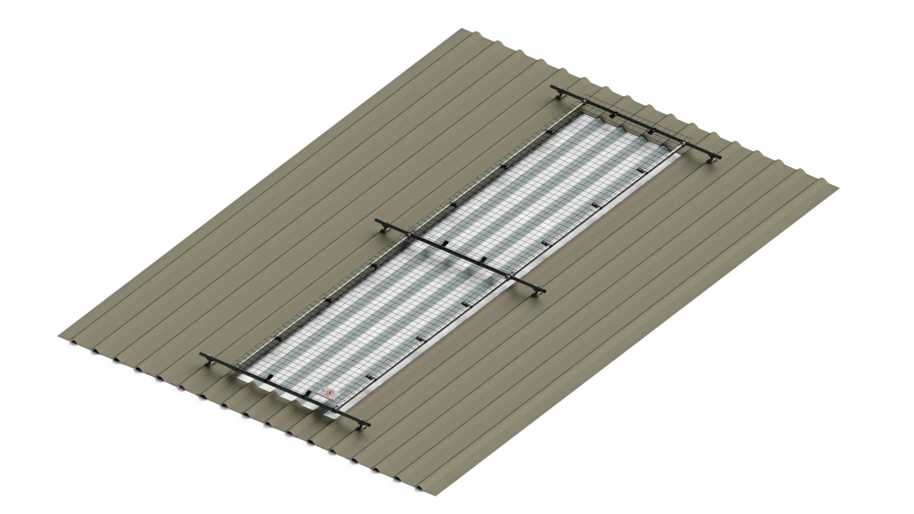 1m wide standard light cover (with extension options) - Skylight fall ...