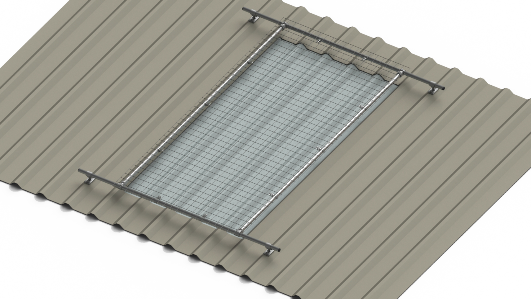 1m wide standard light cover (with extension options) - Skylight fall ...