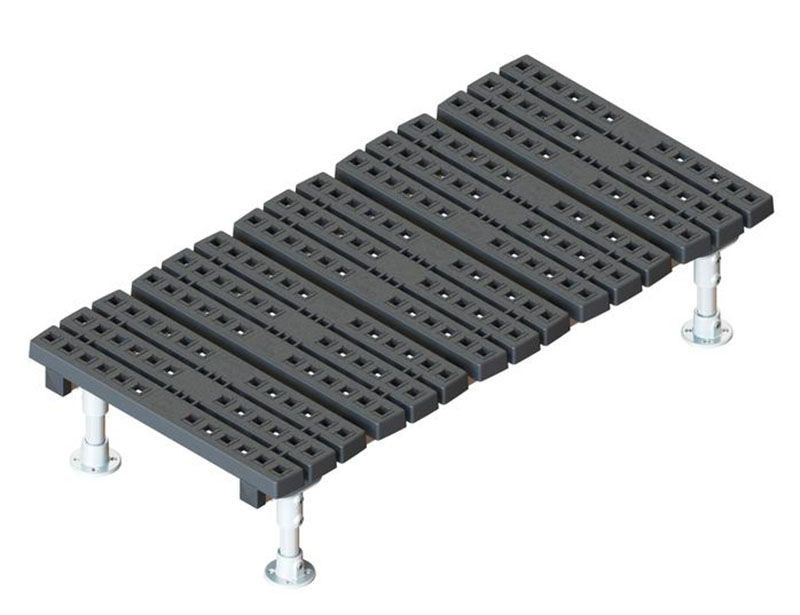 Mini step-over platform - Fixed, 200x963mm clearance - Simplified Safety
