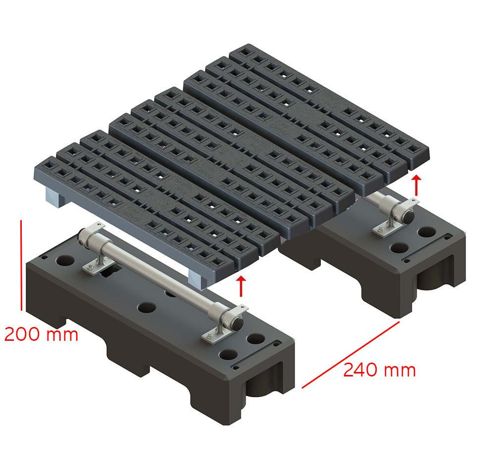 Mini Step-Over, 200x240mm Clearance - Simplified Safety