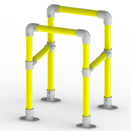 Pipe protection barrier - 1000mm tall - Simplified Safety