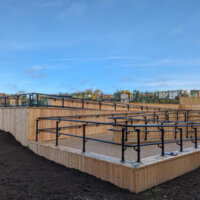 Complex DDA handrail system installed for a care home - Simplified Safety