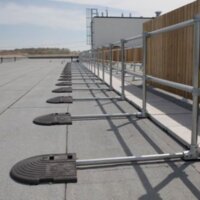 KeeGuard free standing handrail for flat roofs - Simplified Safety