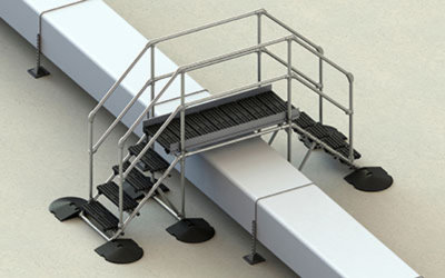 Step Over Platforms for Pipe, Cable Trays, and More - Simplified Safety
