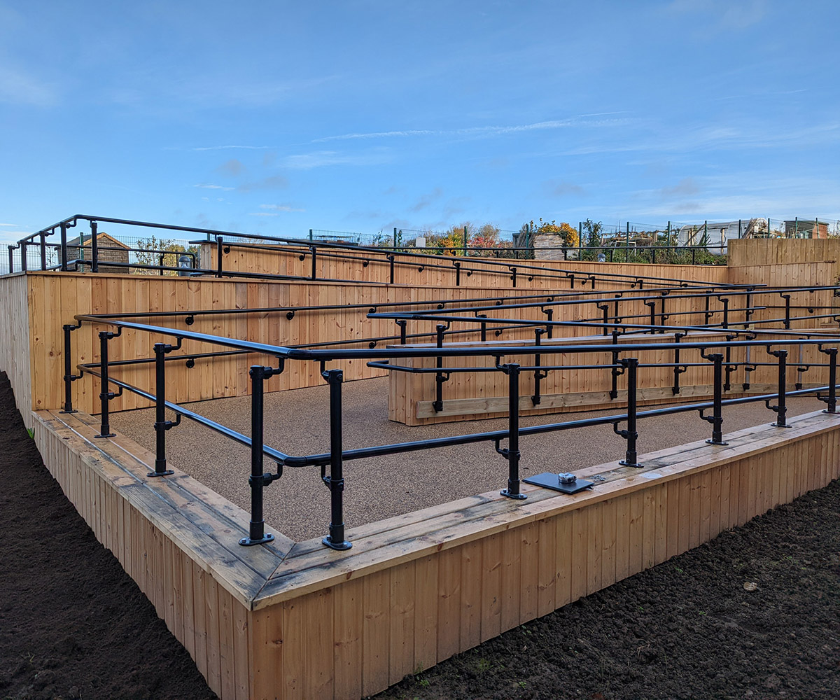 Complex DDA handrail system installed for a care home - Simplified Safety