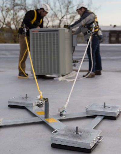 Mobile man anchor - Fall protection system - Simplified Safety