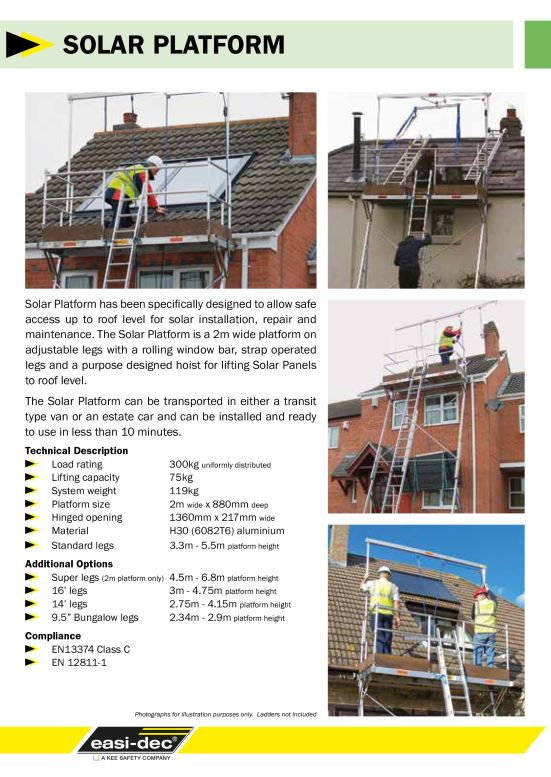 Solar Platform 2m Brochure - Simplified Safety